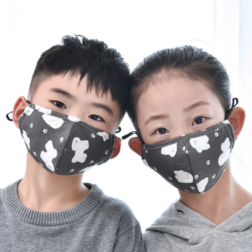 Kid PM2.5 Anti-haze Mask Cartoon Cotton Dust-proof Breathable Warm Cute ...
