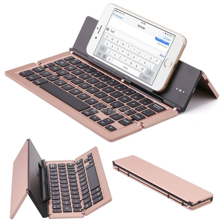 Mini Bluetooth Folding Keyboard Three-System Smartphone Tablet Computer ...